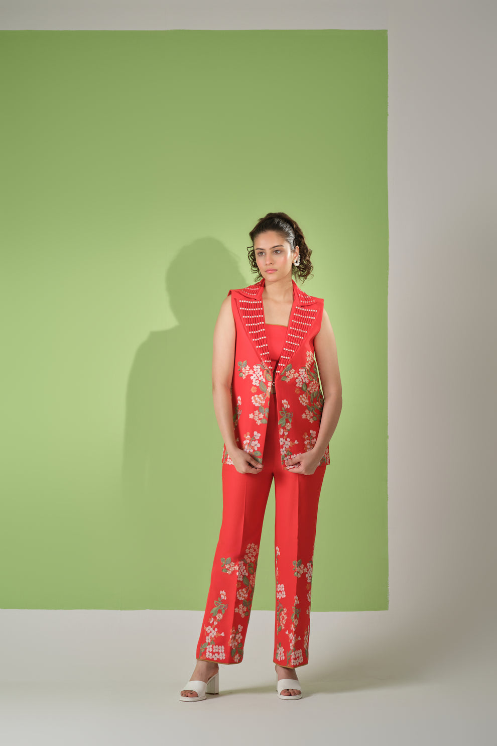 Scarlet Blossom Co-Ord Set – MÈBASÁ
